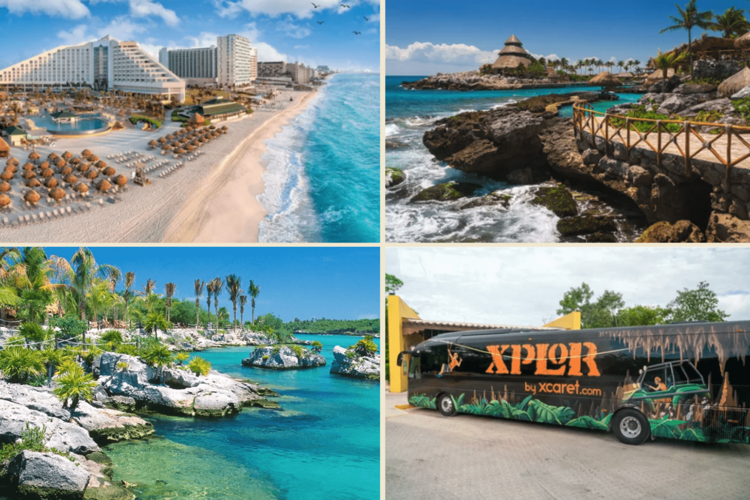 7-Days Cancun - Xcaret Park Plus - Xplor Cancun Park - Xeh-Ha Park - AHL